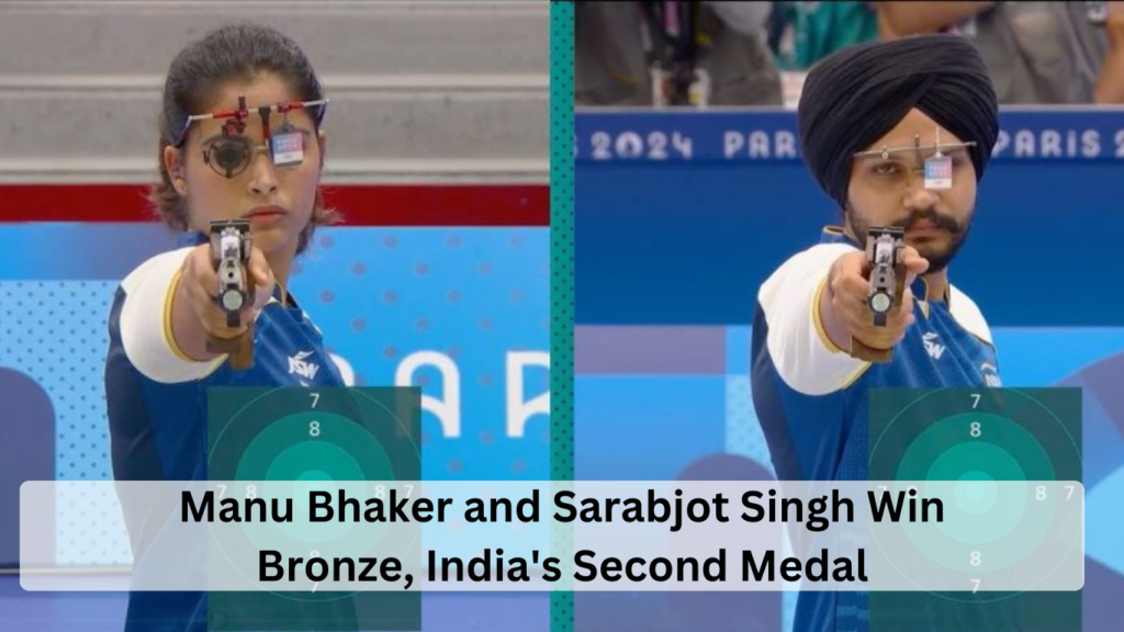 Olympics 2024, Shooting: Manu Bhaker and Sarabjot Singh Win Bronze ...